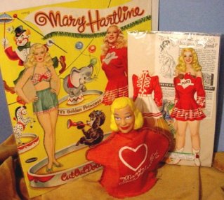 Mary Hartline Dolls, Pretty Princess Of TV, ABC's Super Circus,
